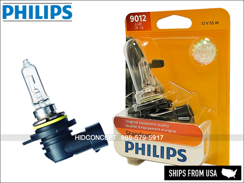 Philips 9012 HIR2 OEM Original Standard Headlight Halogen Bulbs ...