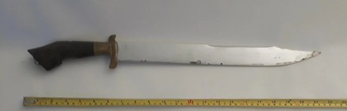 Moro Sword Philippines Bolo Antique Horn Handle Carved Filipino Moro ...