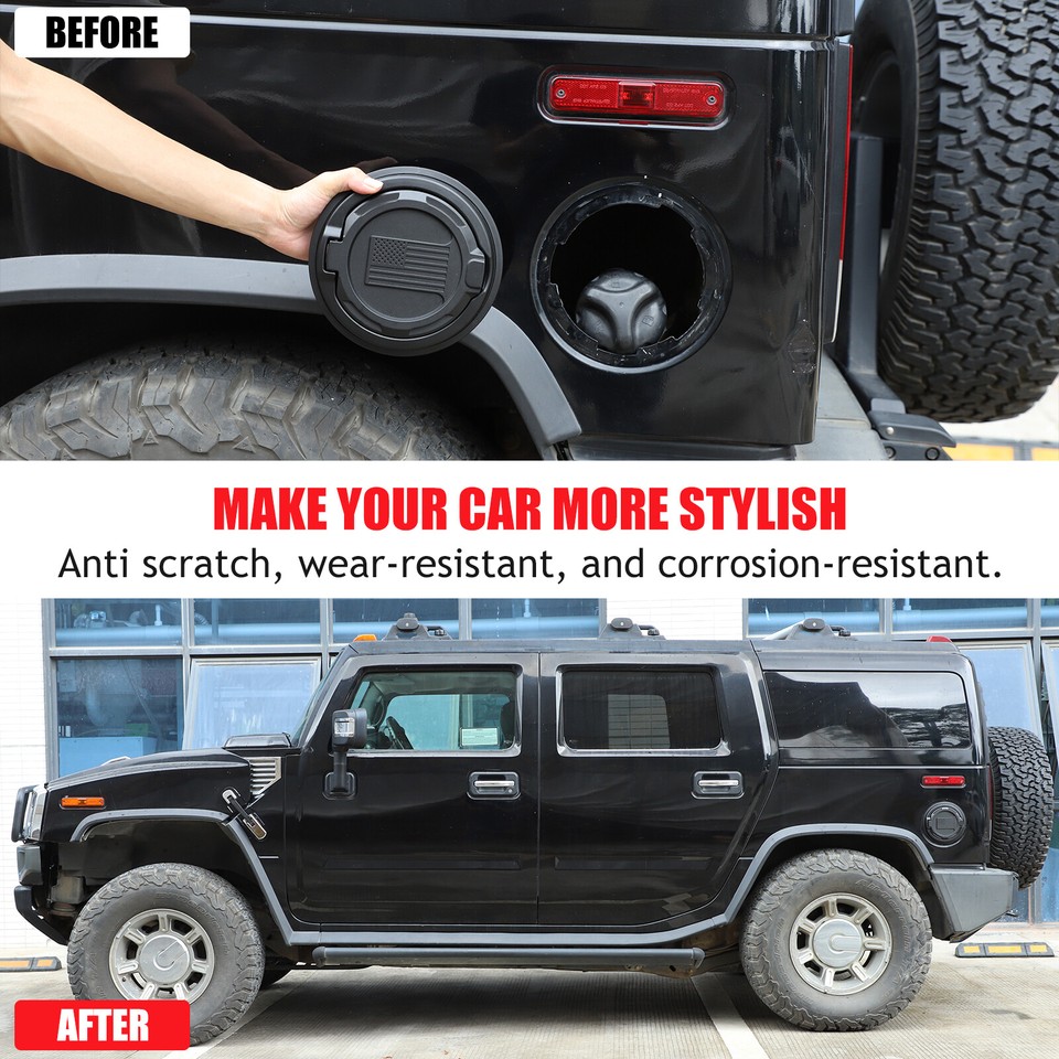 US Flag Style Car Fuel Tank Caps Accessories Cover For Hummer H2 2003 ...