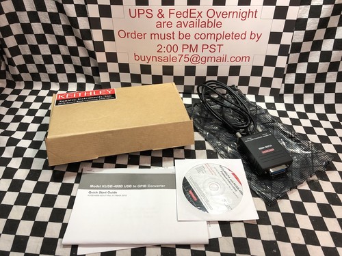 Keithley KUSB-488B, IEEE-488.2 USB-to-GPIB Interface Adapter #BOX 3 "Q ...
