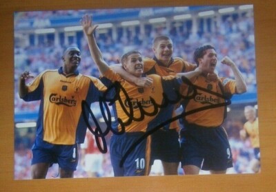 Michael Owen Hand Signed 10x15CM AUTOGRAMM PREMIER FOTO HAND SIGNED | eBay