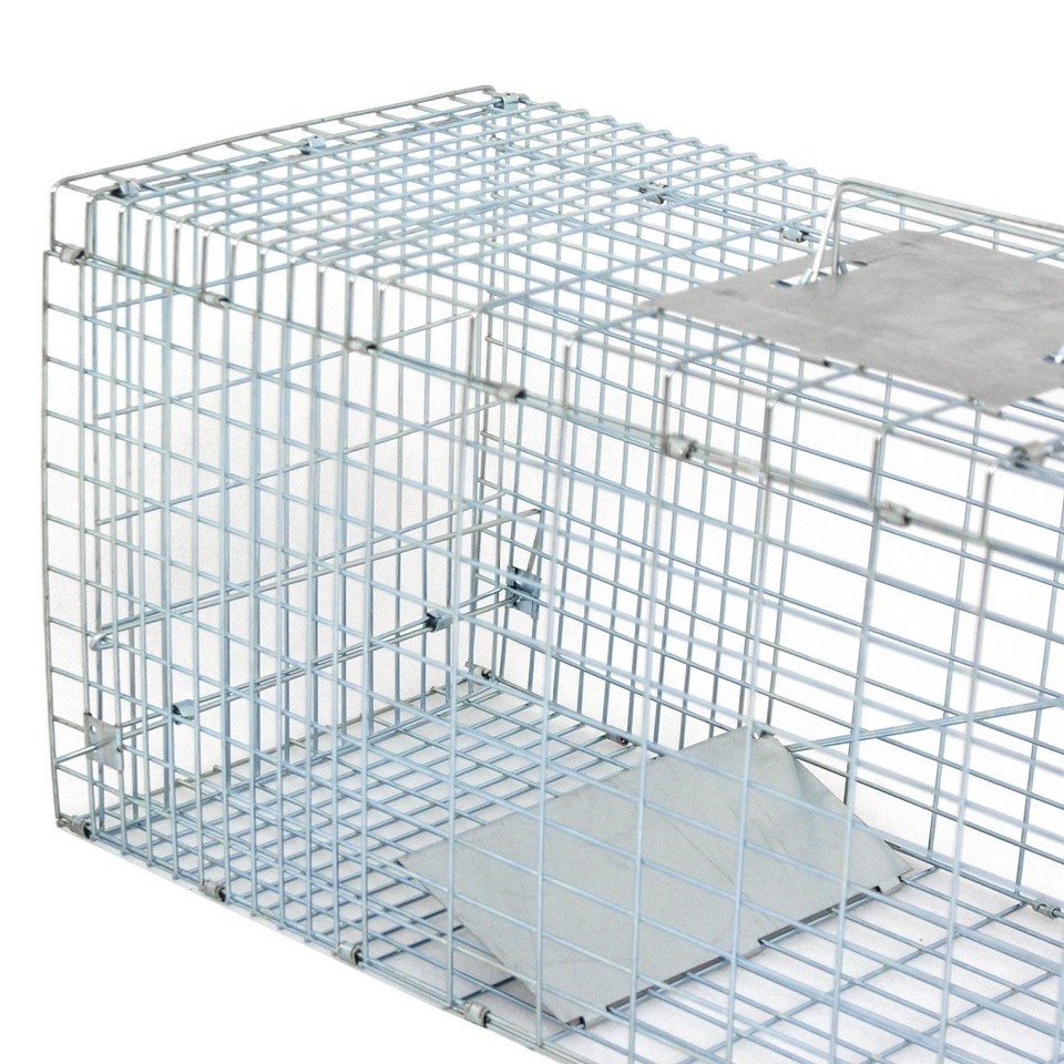 Extra Large Rodent Cage Live Animal Trap Garden Rabbit Raccoon Cat 32 ...