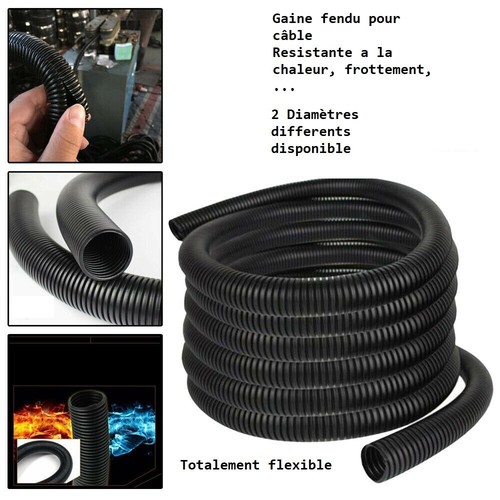 GAINE Polyéthylène Fendu Cable Fil Electrique Auto MOTEUR TUYAU | eBay