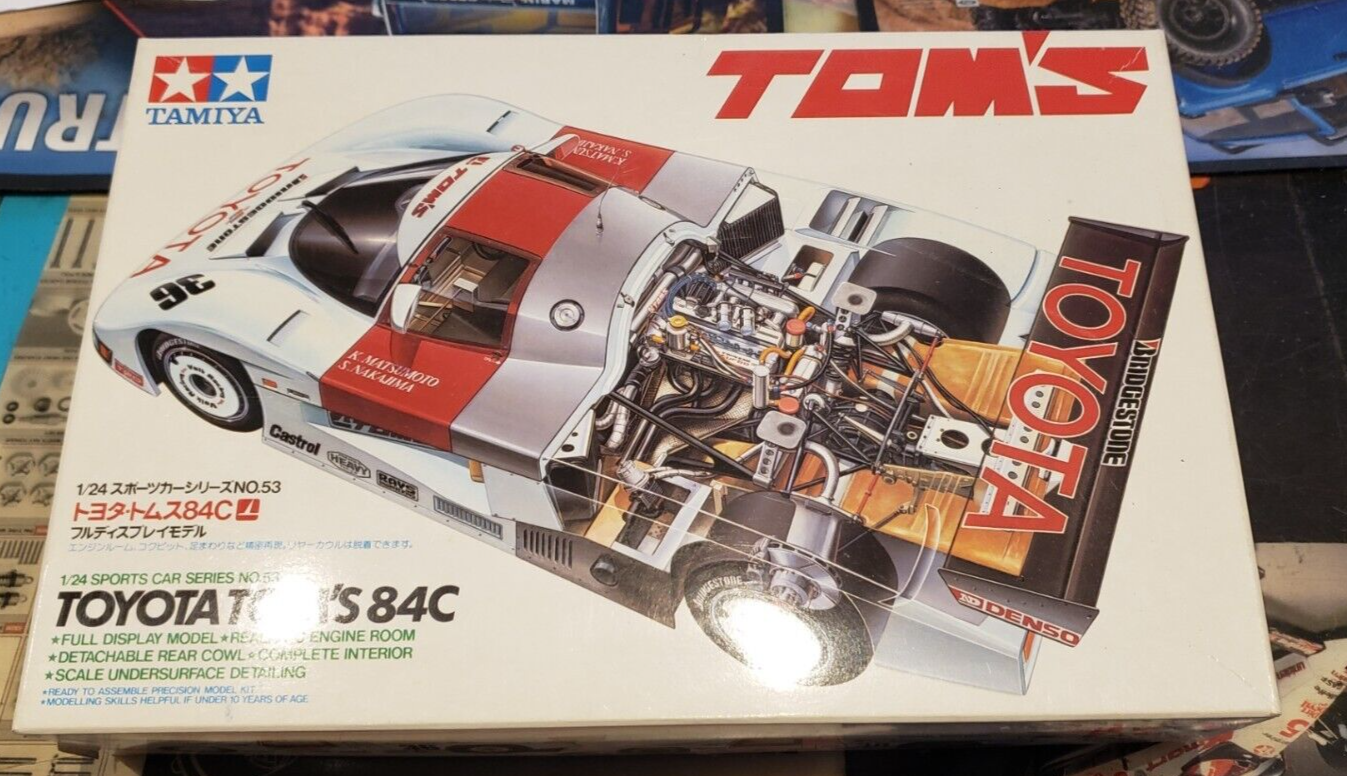 Tamiya MRC 2453 Toyota Tom's 84C LeMans Group C 1/24th Model Kit 1985 ...