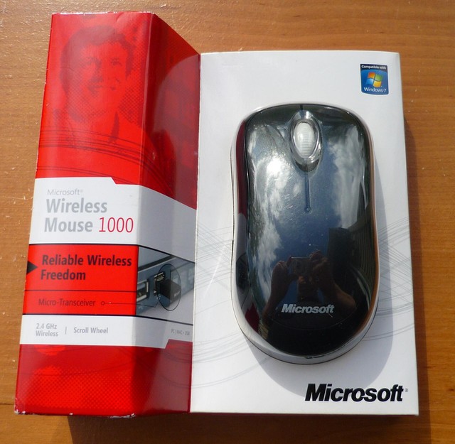 Microsoft Wireless Mouse 1000 With USB Receiver Model 1454 for sale ...