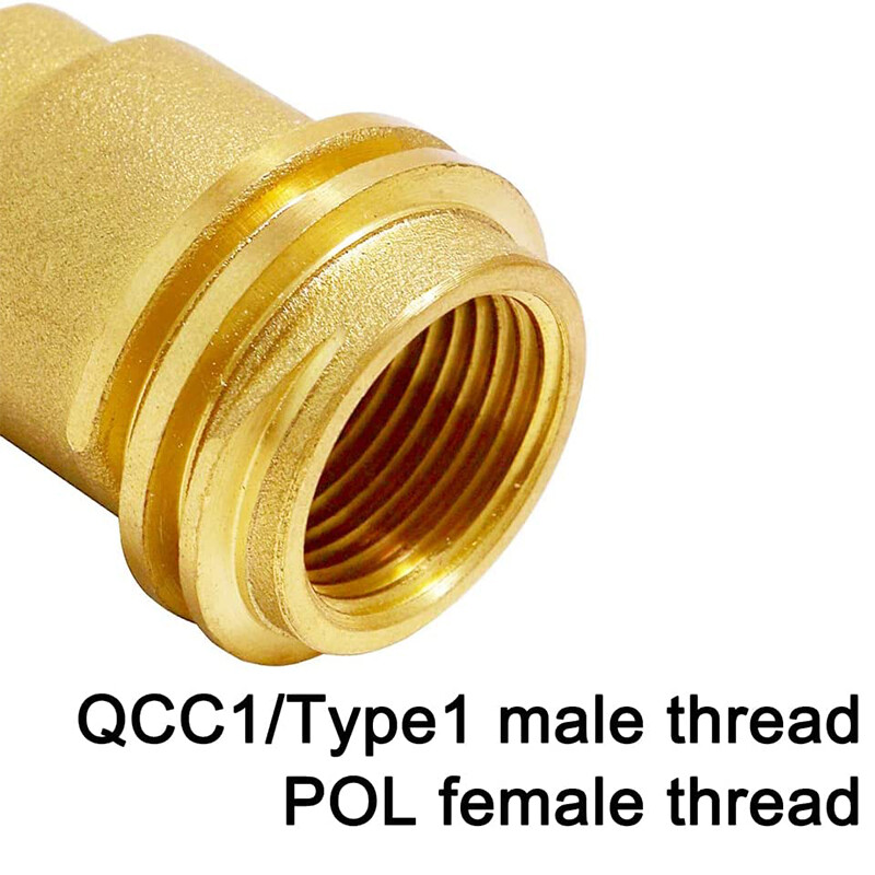 QCC1 Nut Propane Gas Fitting 1/4'' NPT Male Threaded Tank Adapter Quick ...