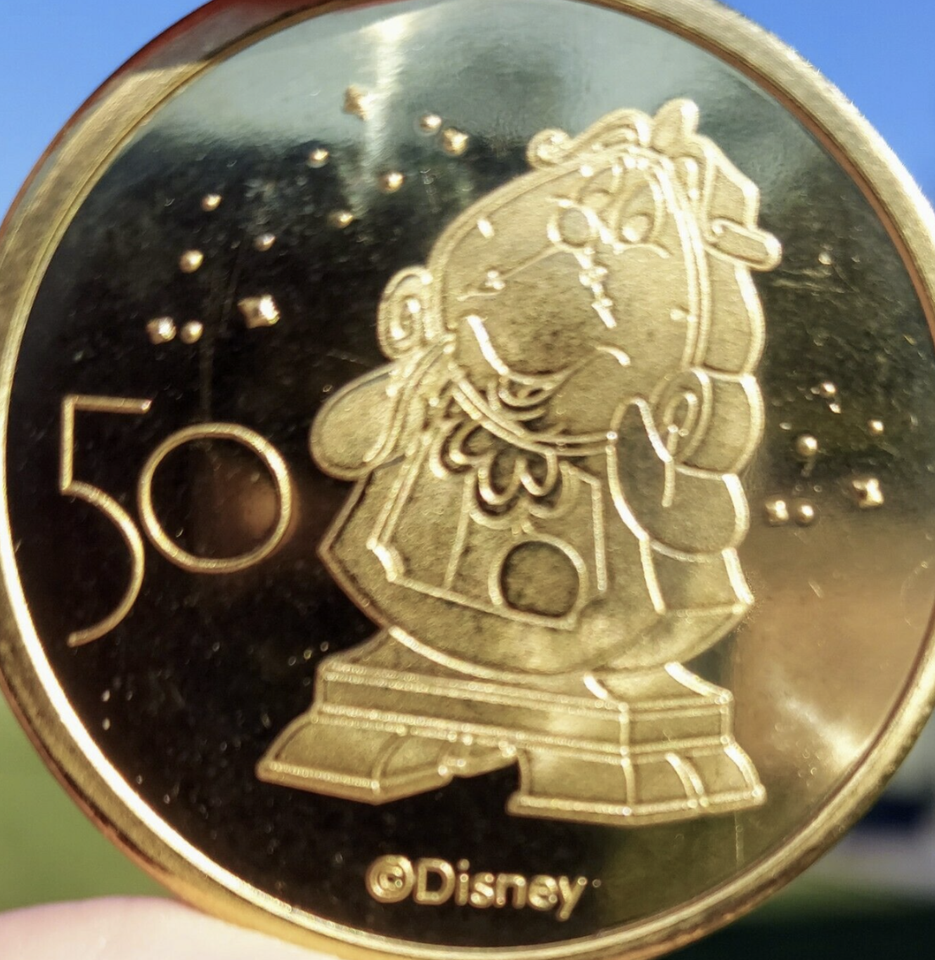 NEW Walt Disney World 50th Anniversary Commemorative Gold Coins 53 ...