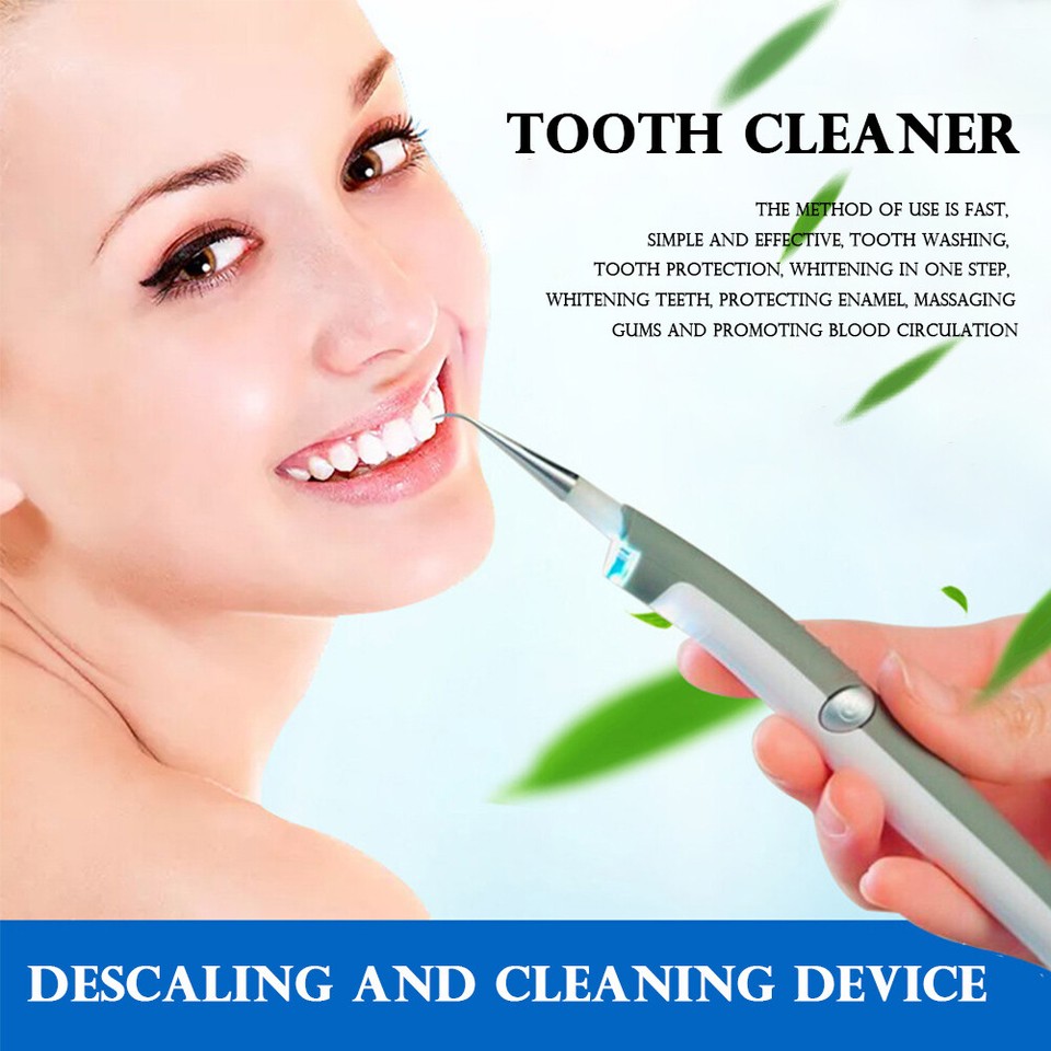 Ultrasonic Electric Teeth Cleaner Dental Calculus Dental Cleaning Tool ...