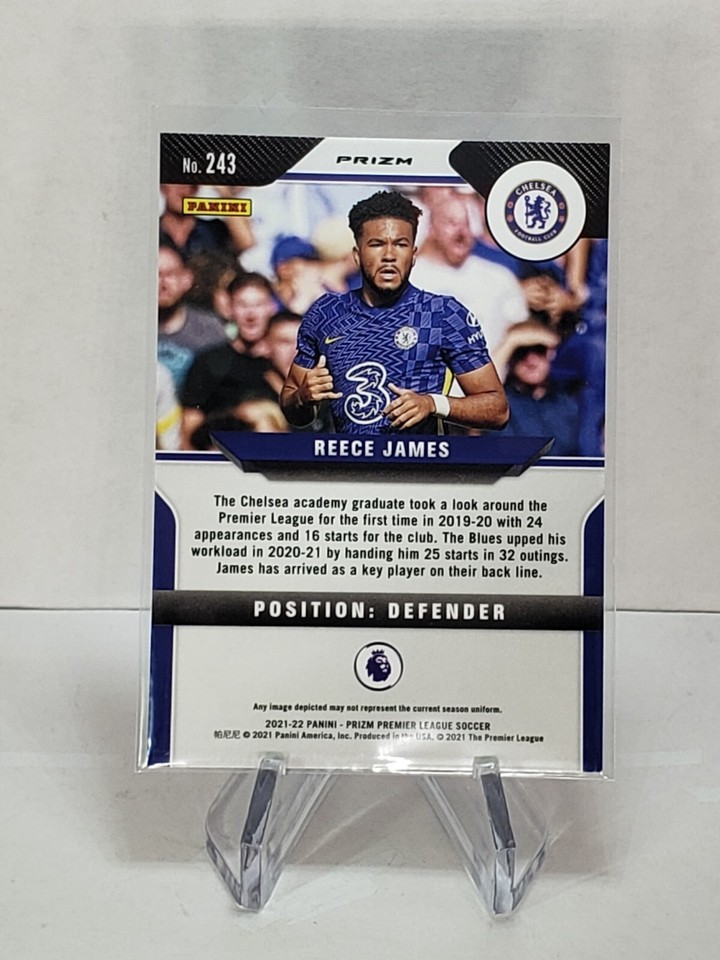 REECE JAMES 2021 Panini Prizm Premier League ⚽️ SP Pink Cracked Ice ...