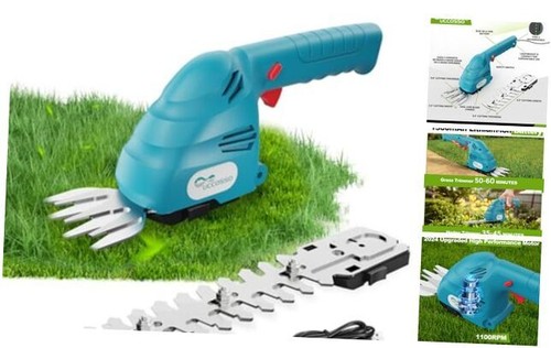 Hedge Trimmer Cordless, 2 in 1 Small Hedge Trimmer & Cordless Grass ...