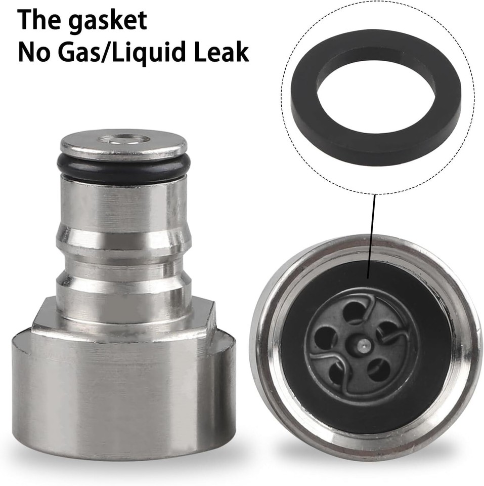Keg Coupler Adapter Sankey to Ball Lock Quick Disconnect Conversion Kit ...