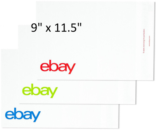 100 EBAY Branded Envelope 9" x 11.5" No Padding Polymailer Color Logo ...
