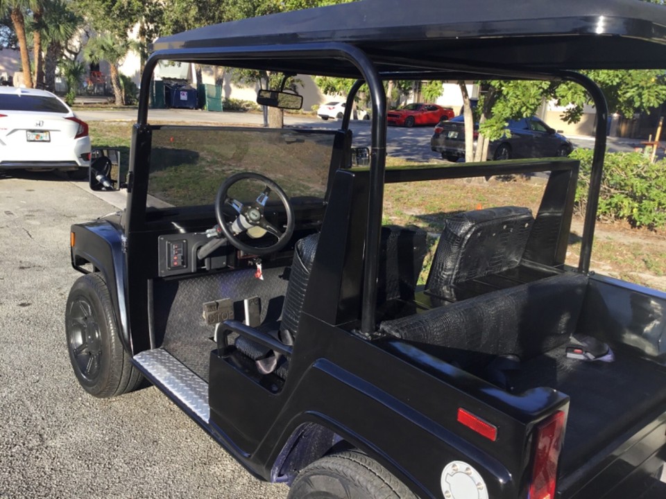 ACG 2009 black hummer h3 golf cart 4 passenger seat fast street ready ...
