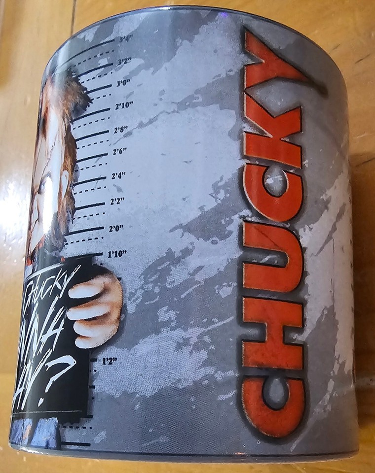 Rare Child’s Play Movie CHUCKY "Hi, I’m Chucky Wanna Play?" 20oz Mug ...