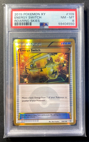 Energy Switch 109/108 - Roaring Skies Gold Secret Rare Graded Pokemon ...
