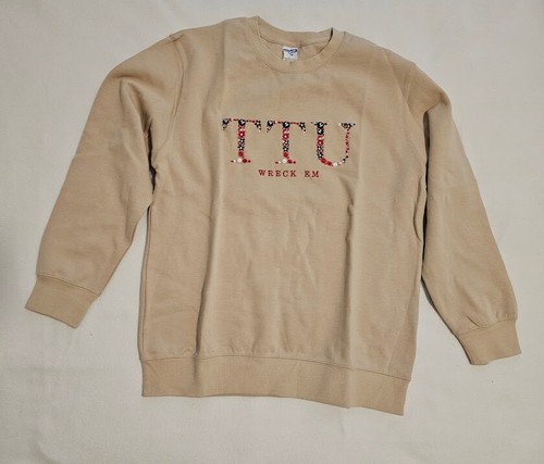 Texas Tech Red Raiders Sweater Adult M Crewneck TTU Wreck Em Floral ...