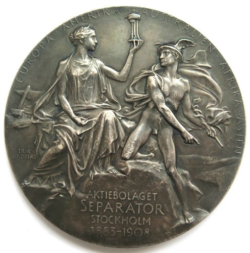 [R2488] Silver Medal 1908, Sweden, Gustaf de Laval, John Bergström | eBay