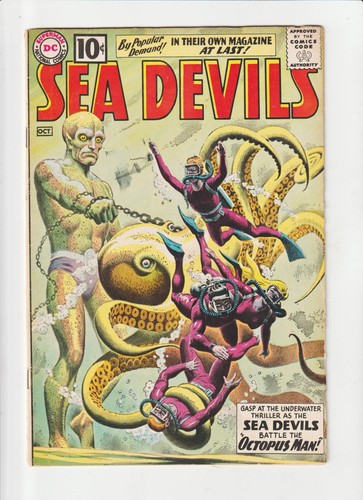 Sea Devils #1 VINTAGE 1965 DC Comics RUSS HEATH, D.C. 1ST ISSUE KEY | eBay