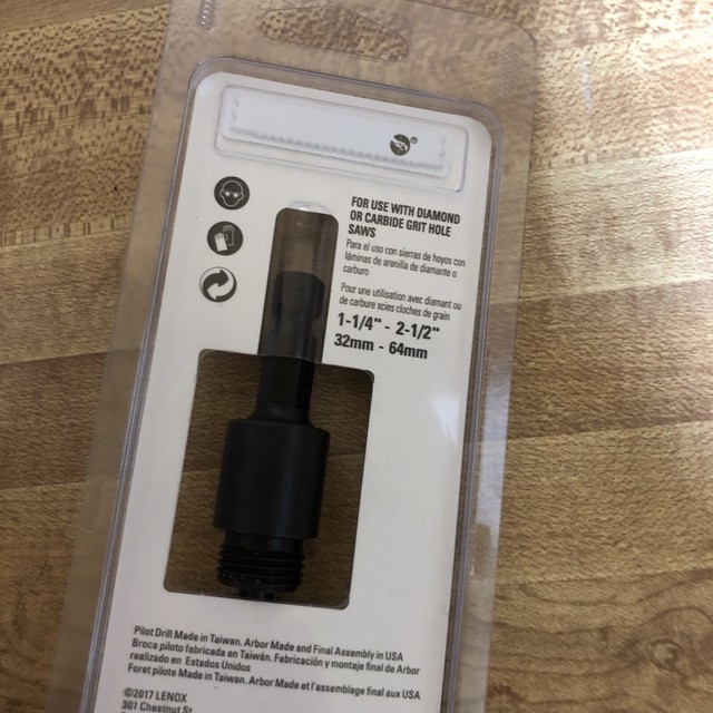 Lenox Tools 1779669 5l Snap Back Arbor With 3-1/4-inch Pilot Bit for ...