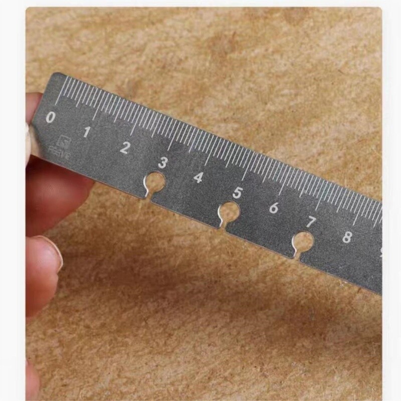 Titanium Straight Ruler Double Scale Inch Metric 8 Inch 21cm Measuring ...