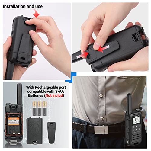 Baofeng F22 Two-Way FRS Radio Walkie Talkie VOX USB-C Flashlight ...