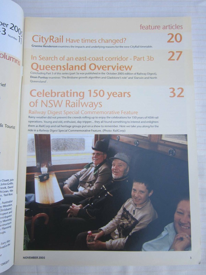 Railway Digest November 2005 Australian Railways | eBay Australia