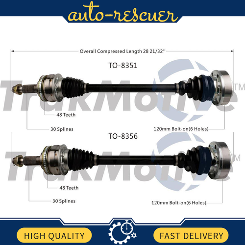 TrakMotive CV Axle Shaft 2x fits from 1995 to 2000 Lexus LS400 | eBay