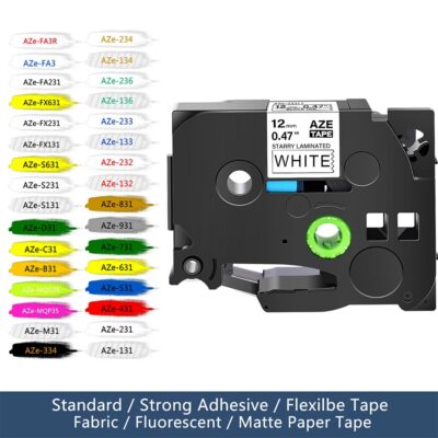 Fits Brother P-touch TZ-231 TZe-231 Tapes for Label Maker Cartridges ...