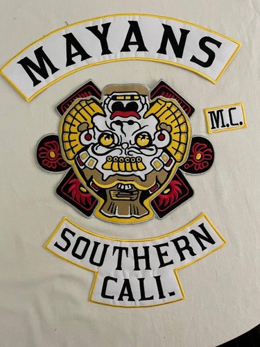 Mayans southern cali mc 35 cm iron on embroidered set Size Large | eBay