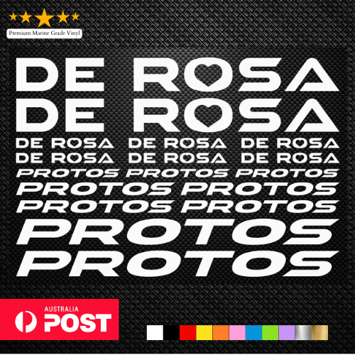 DE ROSA PROTOS KIT Vinyl Decals Stickers Sheet Bike Frame Cycle Cycling ...