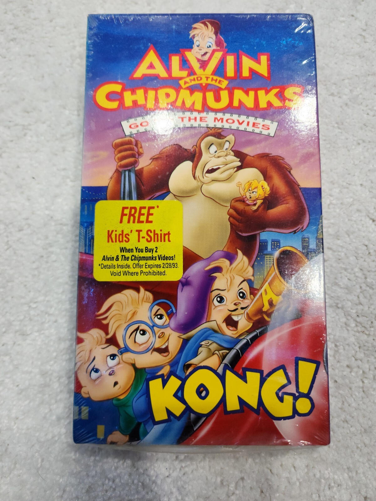 Alvin and the Chipmunks Go to the Movies - Kong (VHS, 1992) for sale ...
