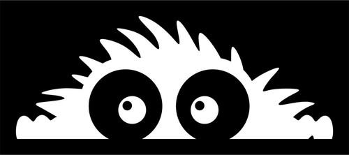 Peeking Monster Vinyl Decal Sticker Car SUV Truck Window Wall Tablet ...