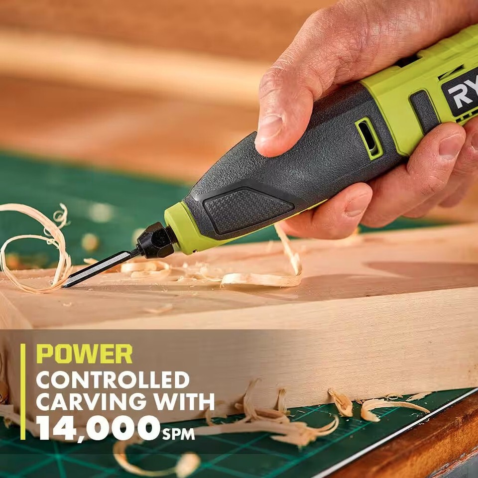RYOBI Carver Cordless Carving Chisel Woodworking Gouge Wood Carve ...