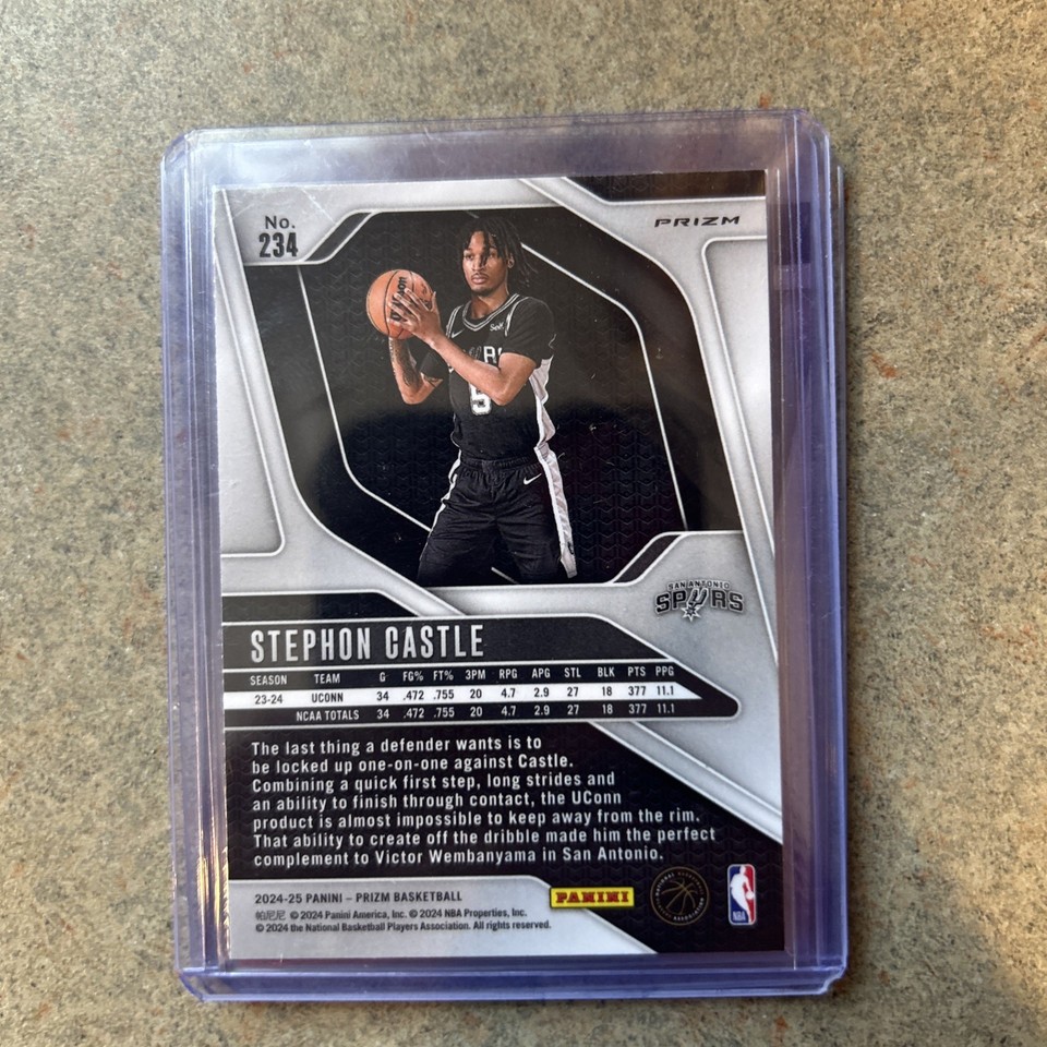 Stephon Castle 2024-25 Panini Prizm - #234 Pink Ice Prizm (RC) | eBay