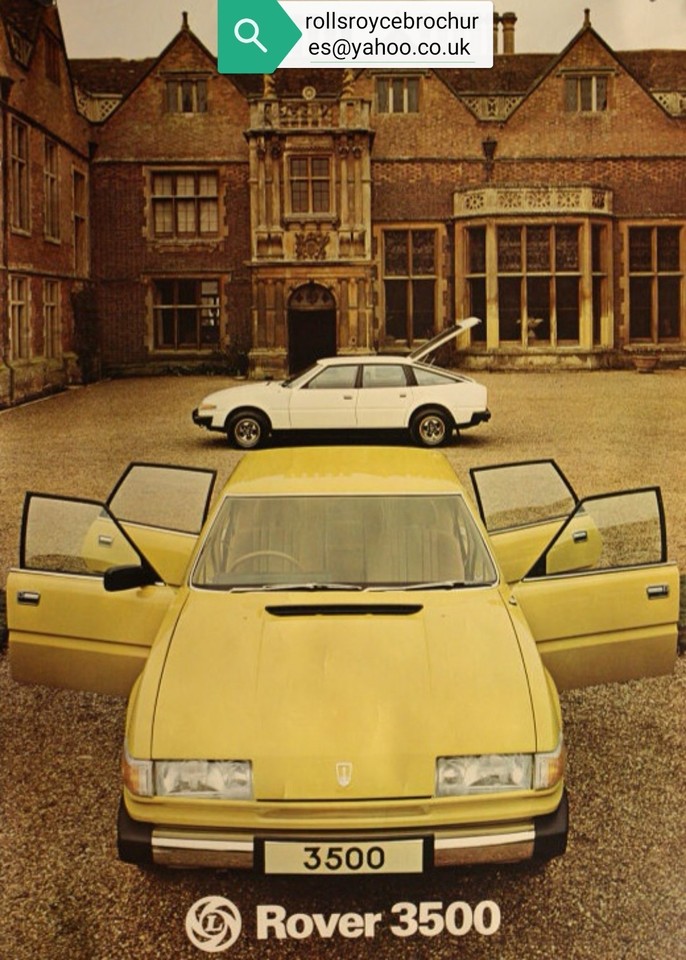 Leyland Rover 3500 Vanden Plas EFi Showroom Factory Posters Lot X 5 ...