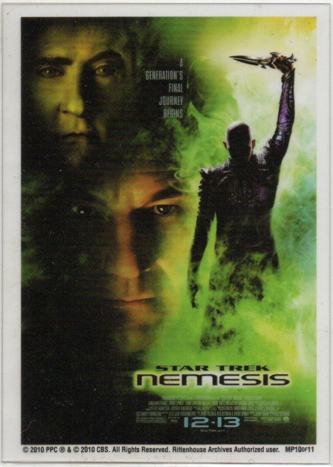 Quotable Star Trek Movies 2010: Movie Posters 10 Card Acetate Chase Set ...