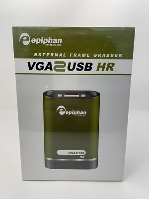 EPIPHAN SYSTEMS VGA2USB HR VGA VIDEO EXTERNAL FRAME GRABBER CAPTURE ...