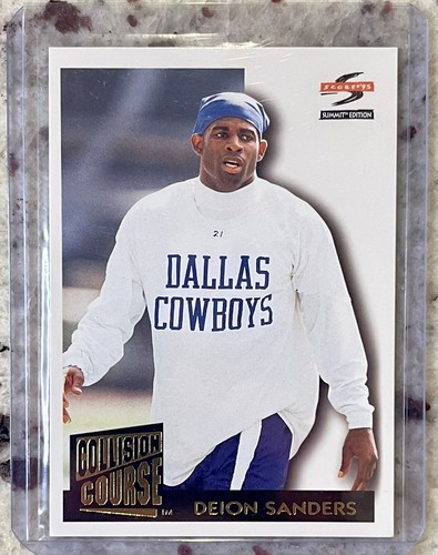 1995 Score Summit Edition Deion Sanders Collision Course #138 Football ...