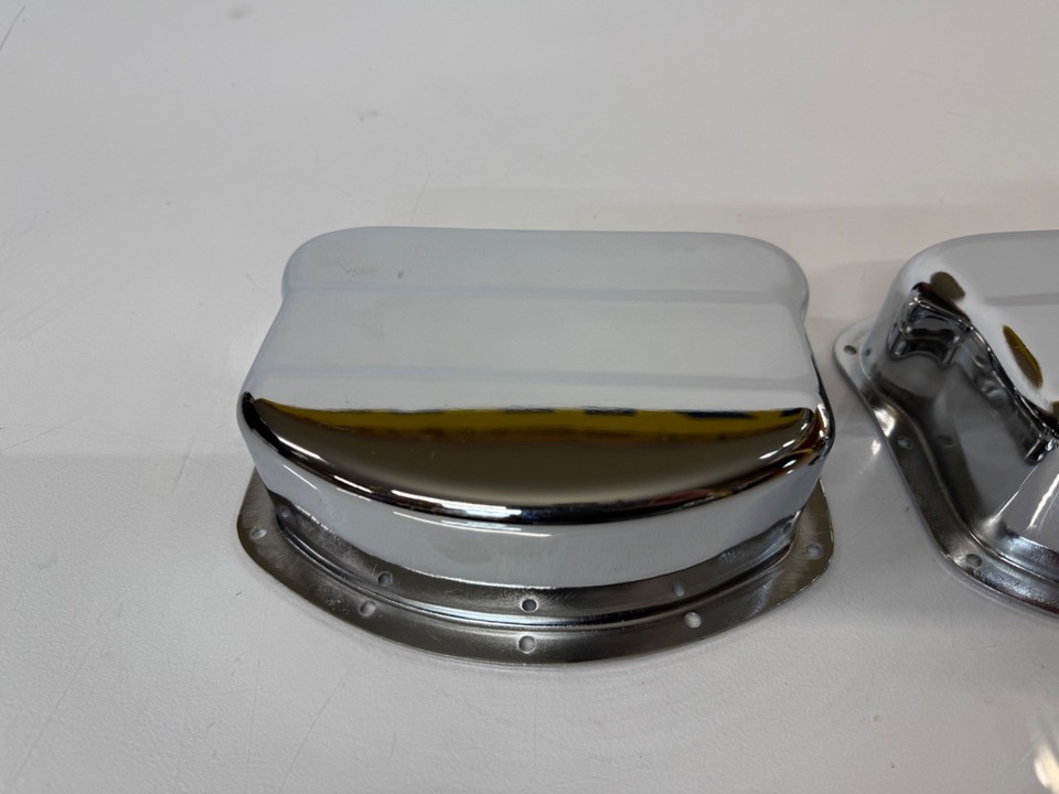 Harley Davidson FL FLH Panhead Engine Head Valve covers set Chrome ...