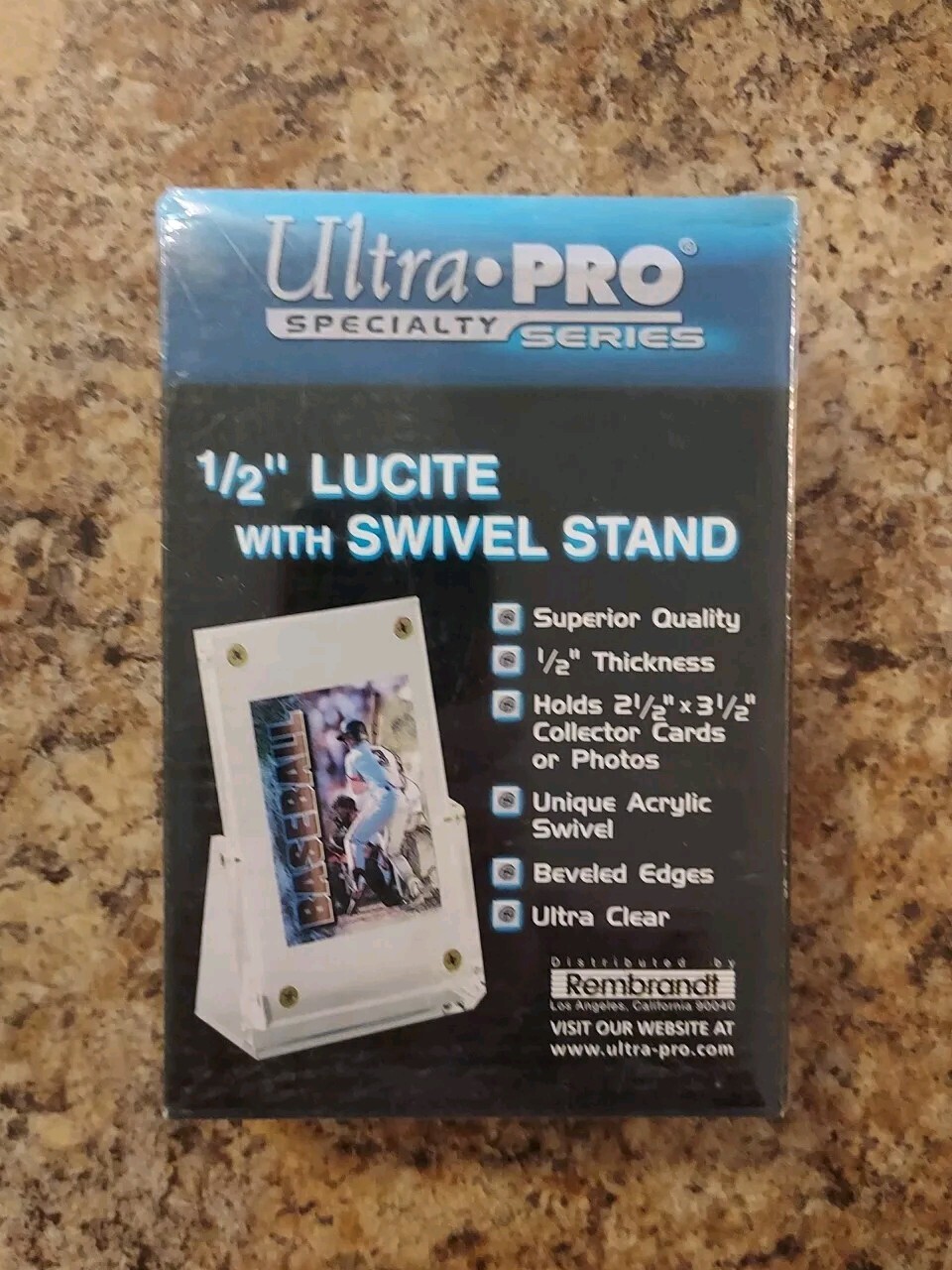 Trading Card Display - Swivel Stand - Ultra PRO Stor-Safe - Thick Clear ...