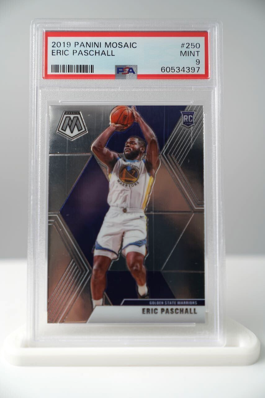 2019 Panini Mosaic Rookie Eric Paschall #250 RC PSA Mint 9 MINT | eBay