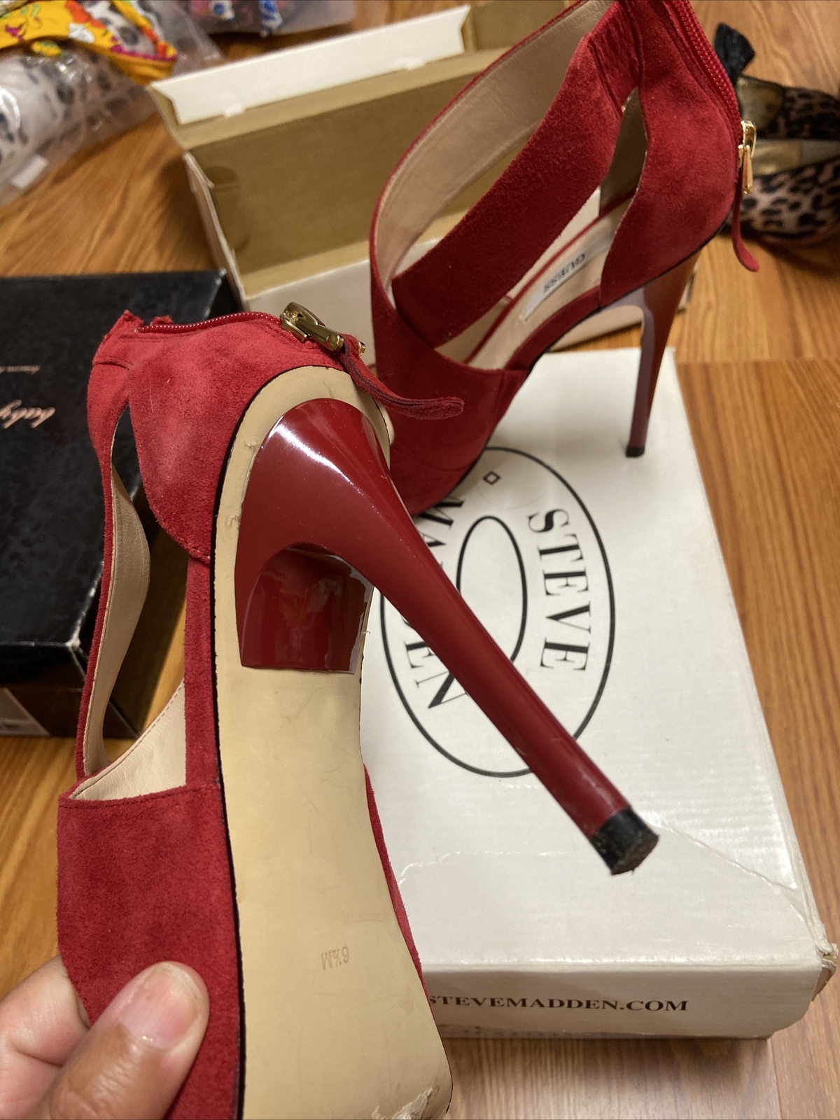 Guess red stiletto heels - Gem