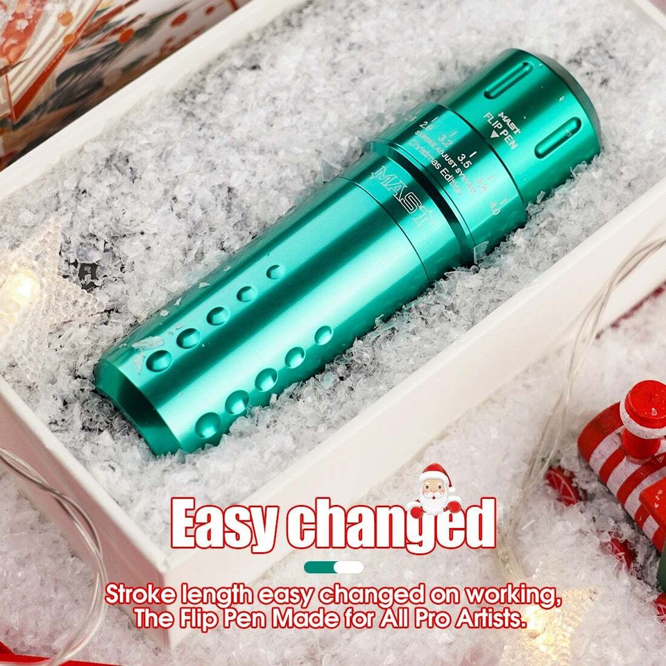 Mast Flip Rotary Tattoo Pen Wireless Machine with Ink Pro Needle 2 ...