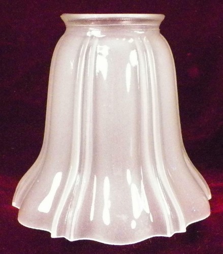 Art Deco Lamp Shade Frosted Glass Columns Scalloped Table Stand Ceiling ...