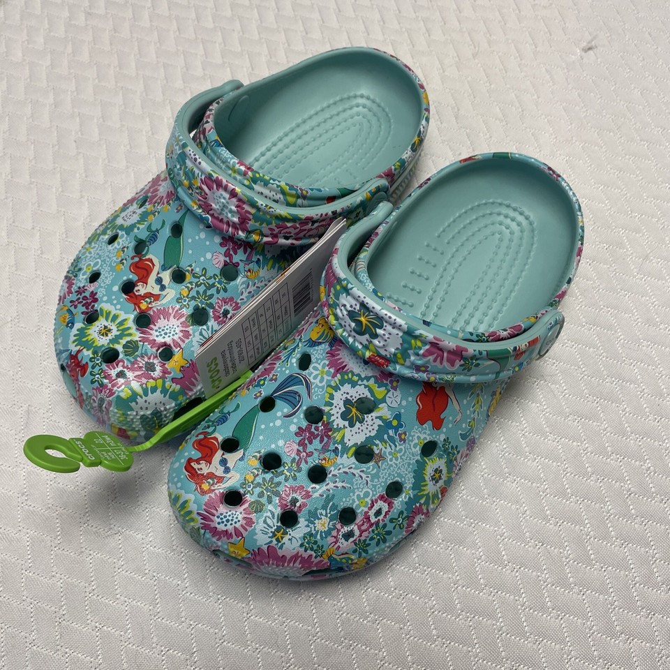 Vera Bradley The Little Mermaid Disney Clog Crocs Women 6 Men 4 Pure ...