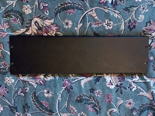 19" rackmount rack mount 3U blanking plate black aluminium 482x135mm ...