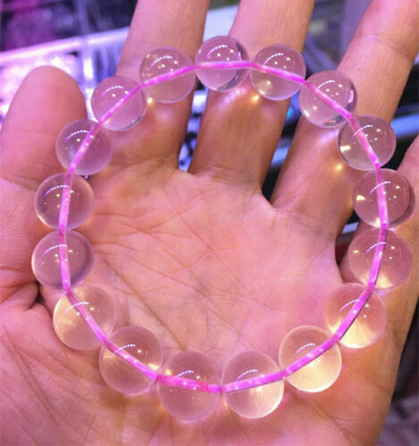 Genuine Natural Star Rose Quartz Crystal Beads Woman Bracelet 13mm | eBay