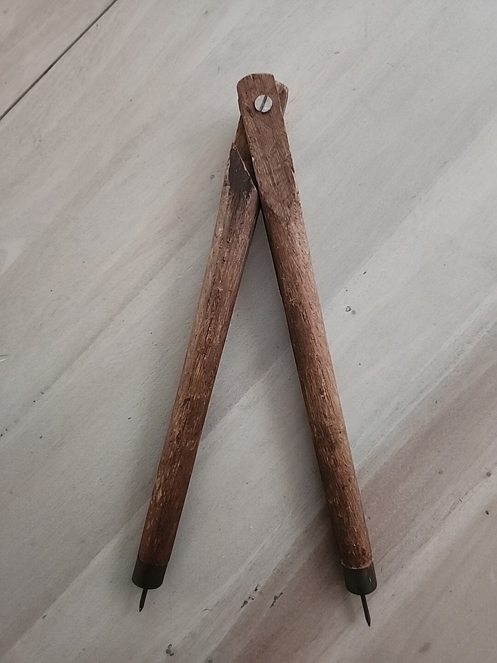 Early Antique Wooden Oak Wood Drafting Nautical Chart Plotting Tool ...