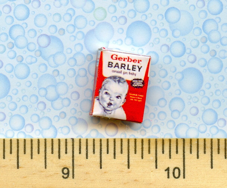 Dollhouse Miniature size VINTAGE Baby Cereal Barley Box | eBay