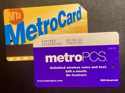 Expired Metro card Transit .New York. Subway. METROPCS VAR IN01 | eBay